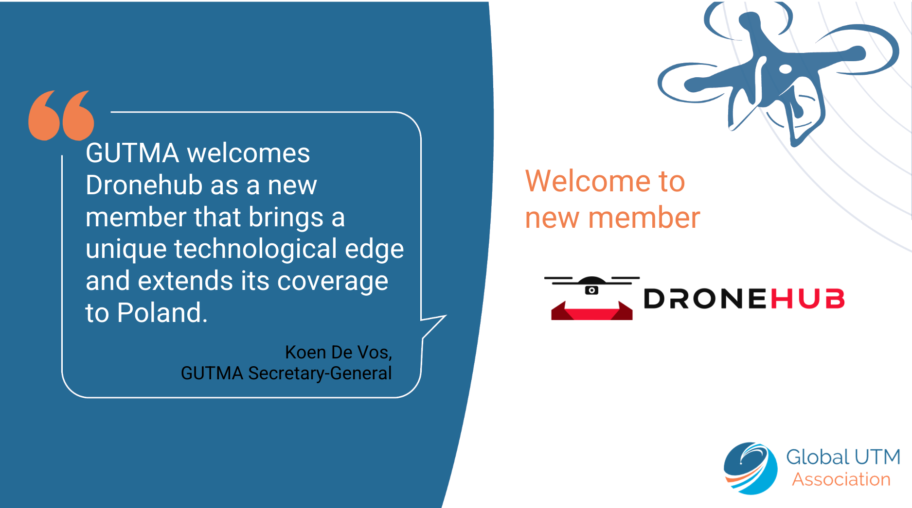 Dronehub joins the Global UTM Association (GUTMA) – Autonomous Drones ...
